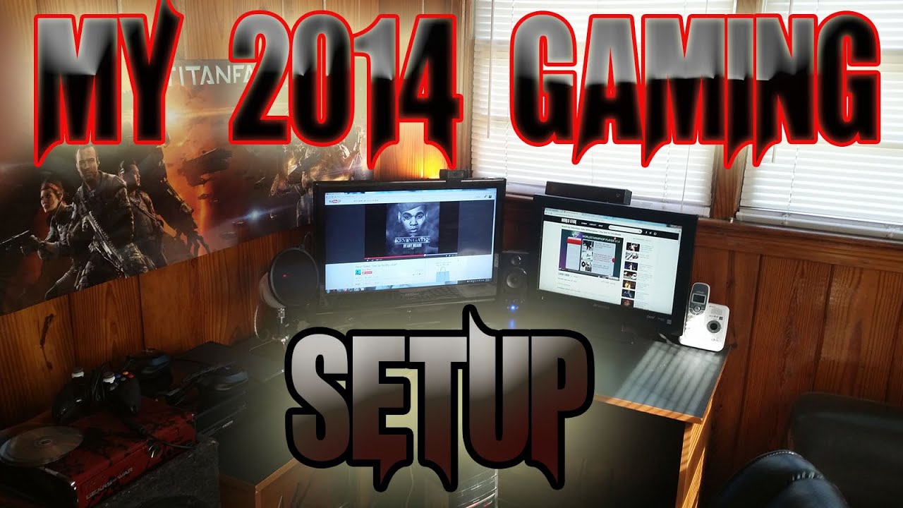 My Gaming Setup 2014 ( Custom Xbox 360, Xbox One & Custom PC ) - YouTube
