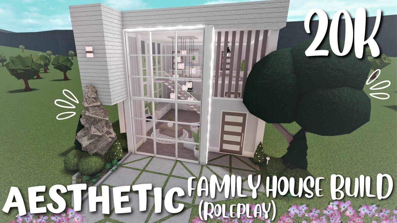 20K! BLOXBURG; AESTHETIC FAMILY HOUSE BUILD, N GAMEPASS!! - YouTube