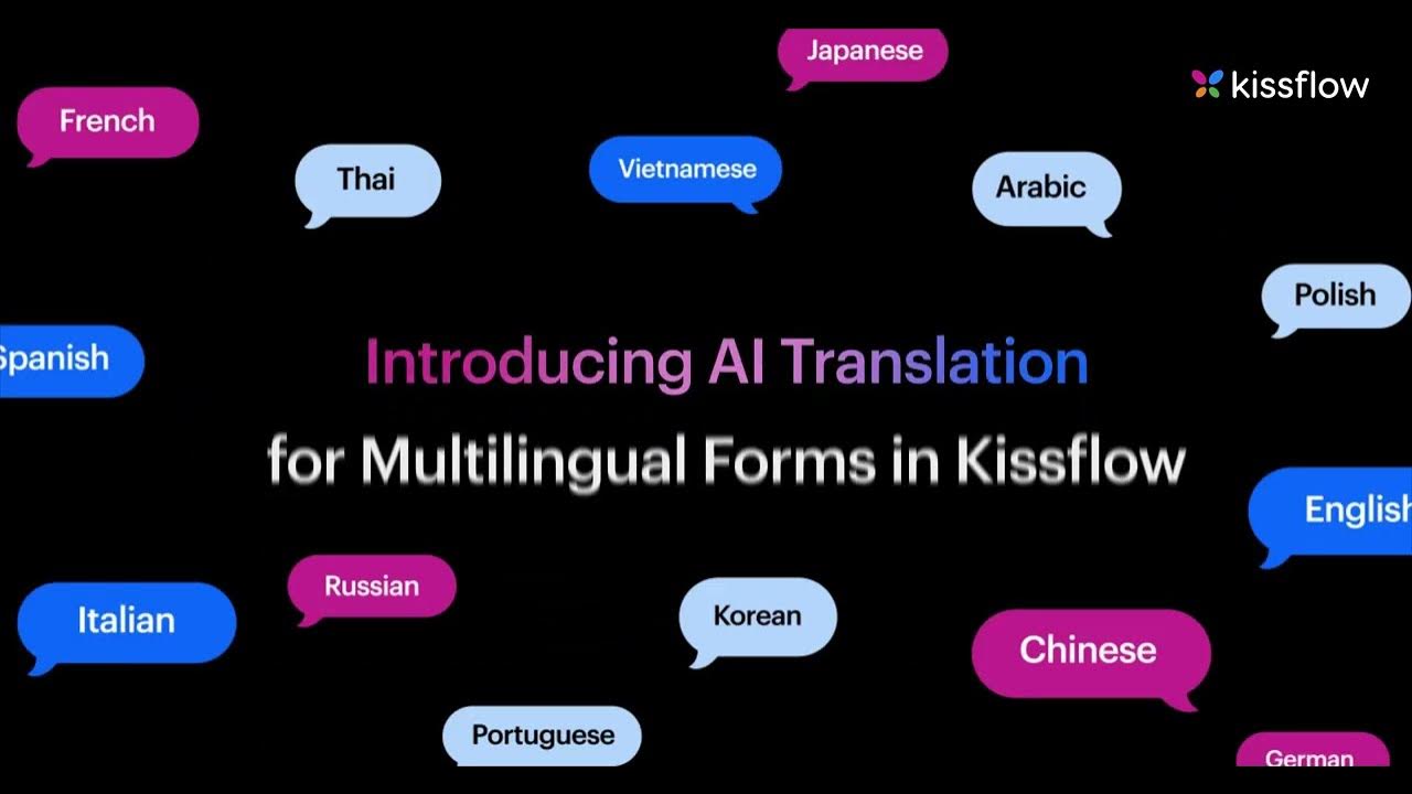 AI Translation for Multilingual forms in Kissflow - YouTube