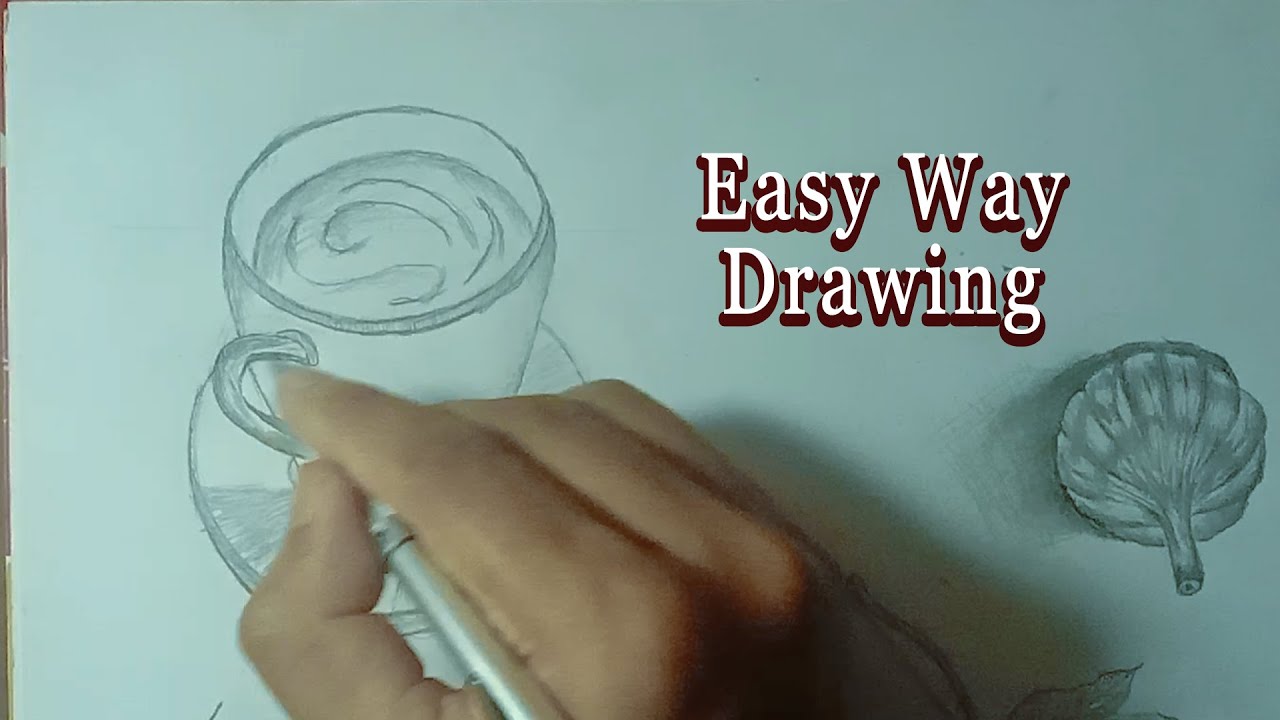 How to Draw A Cup And Saucer Easy way for beginners / easy Way Cup ...