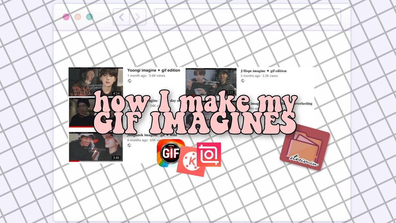 how I make my gif imagines | tutorial - YouTube