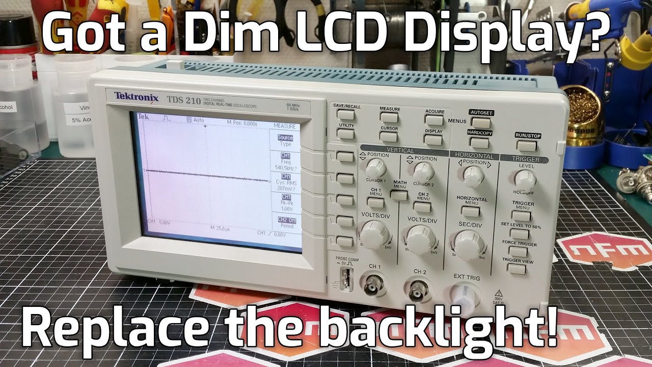 Replacing an LCD CCFL Backlight - YouTube