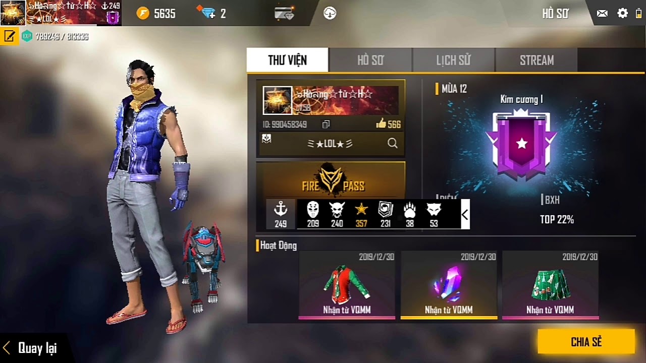 Review Acc free fire #freefire #1Taychoigame - YouTube