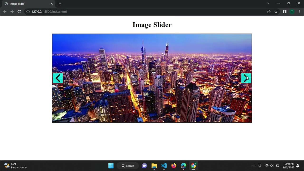 image slider using javascript ️ ️ || very simple to code || #html # ...