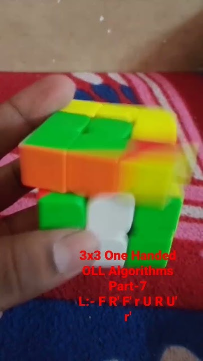 3x3 One Handed OLL Algorithms Part-7 - YouTube