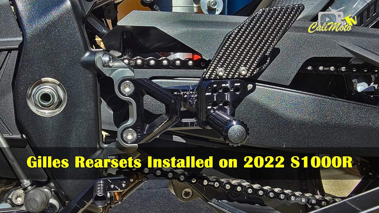 2022 BMW S1000R Gilles Rearset Install - YouTube