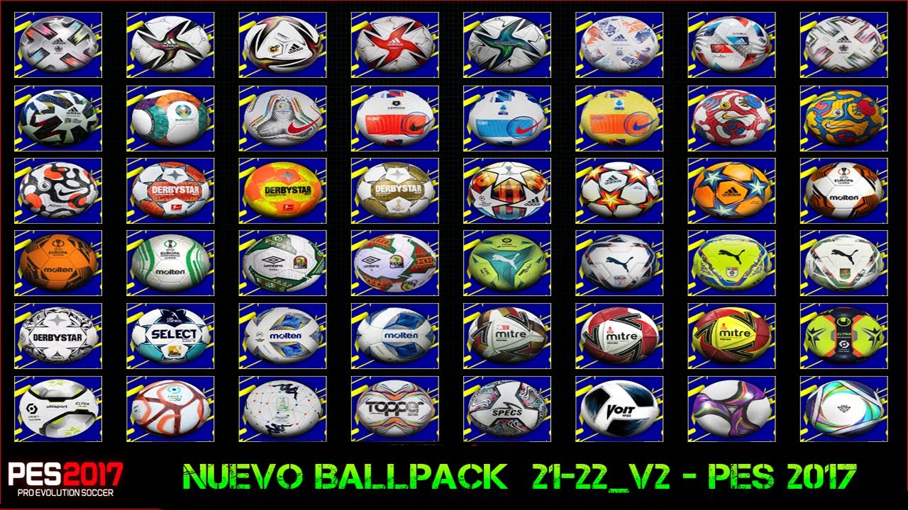 Nuevo BallPack actualizados 21-22_V2 - Pes 2017 - YouTube