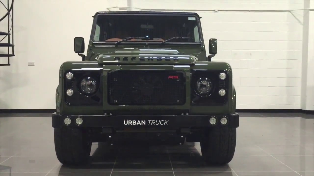 ULTIMATE LAND ROVER DEFENDER 110 - URBAN TRUCK ENVY GREEN V8 DEFENDER ...