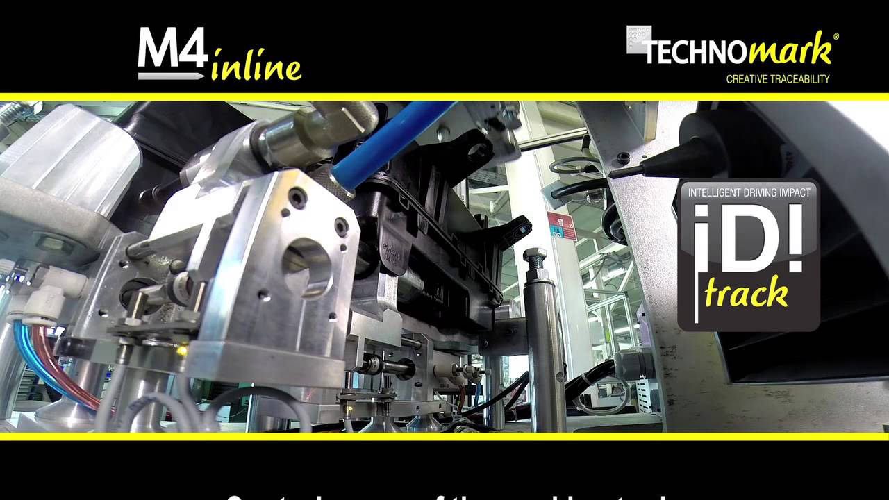 M4 inline - New integrated dot peen marking machine by TECHNOMARK - YouTube