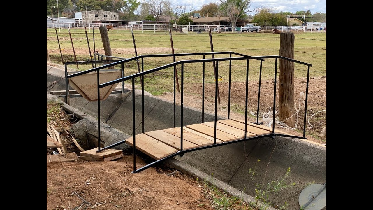 Building a Homemade Working Irrigation Ditch Bridge - YouTube