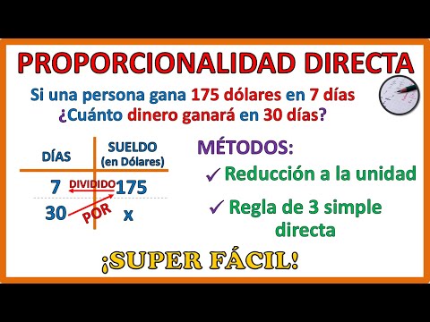 PROPORCIONALIDAD DIRECTA | REGLA DE 3 SIMPLE DIRECTA | SUPER FÁCIL 🤩 ...