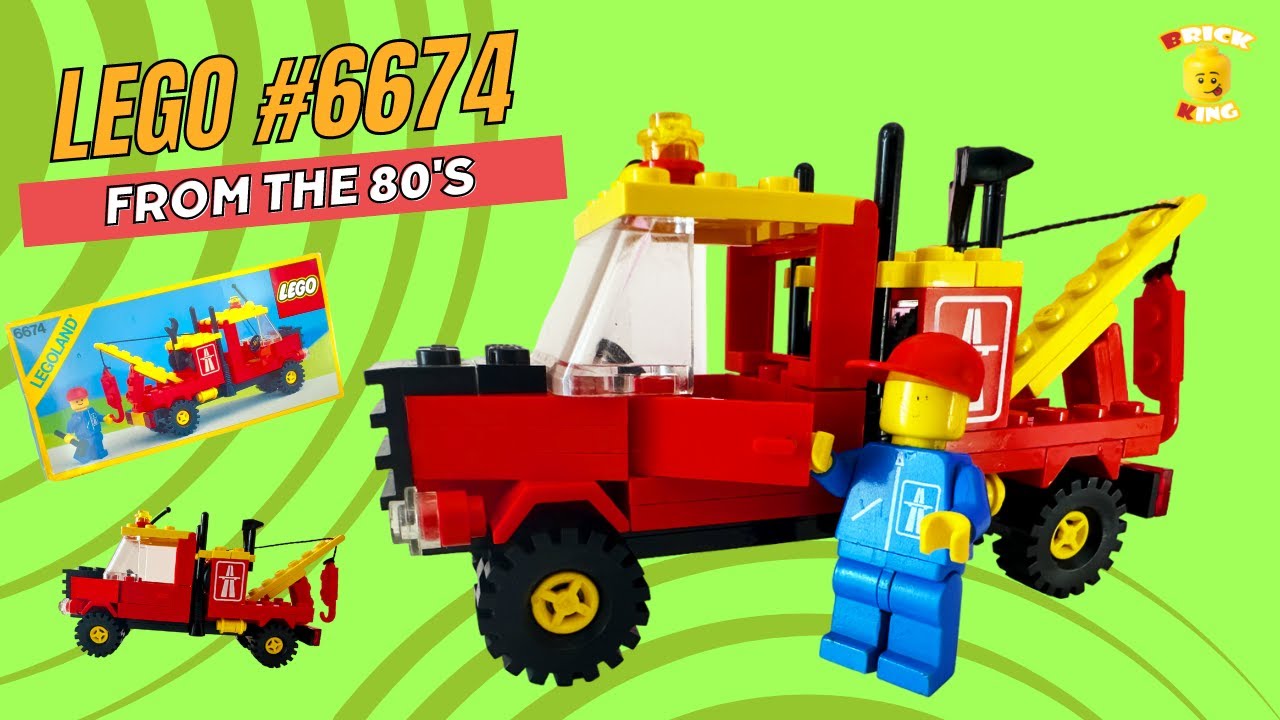 Old Lego Set from the 80’s - Tow Truck Set #6674 - YouTube