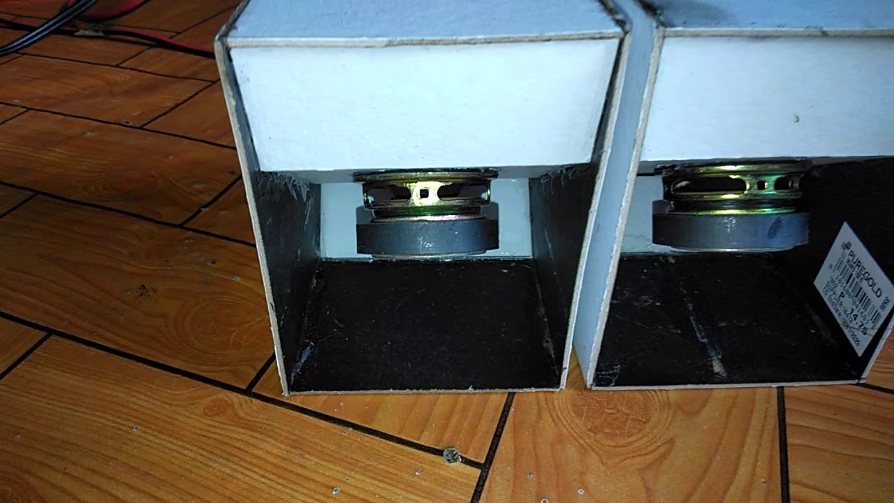 Test super subscoop..using 1" speakers and modified power amp - YouTube