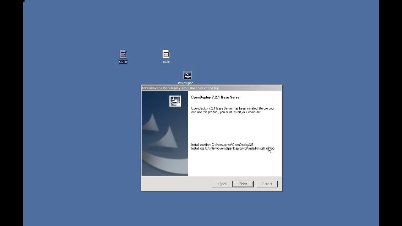 Autonomy Interwoven teamsite opendeploy base server install 7.2.1 ...