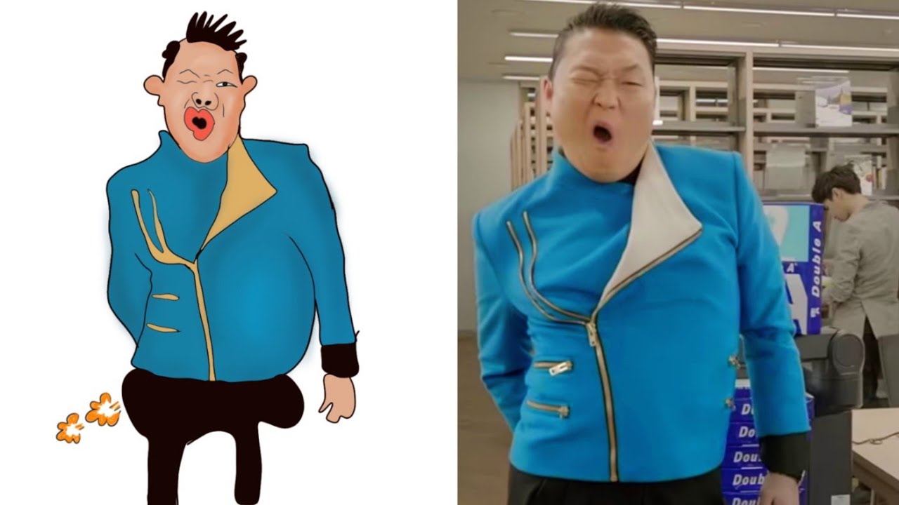 psy gentleman song new meme drawing - psy绅士表情包 - YouTube