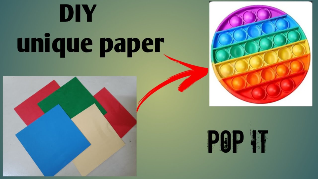 How to make ORIGAMI fidget unique paper POP IT. - YouTube