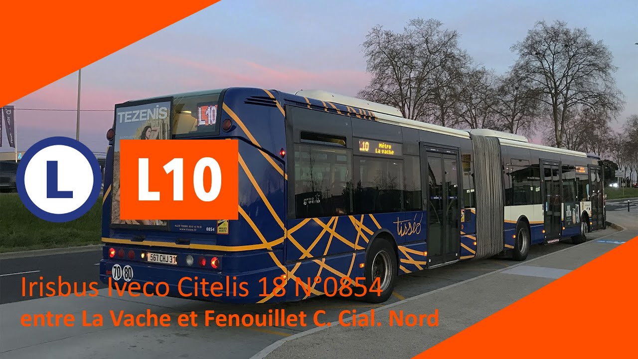 Bus - Ligne L10 Irisbus Iveco Citelis 18 N°0854 entre La Vache et ...