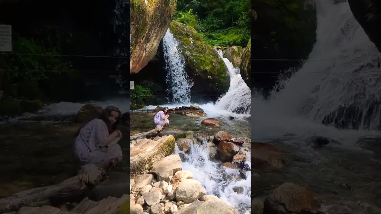 waterfall manali - YouTube