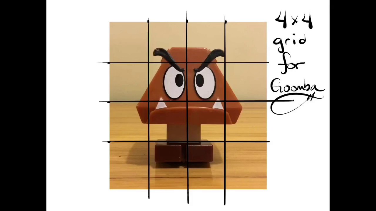 Goomba Grid Drawing - YouTube