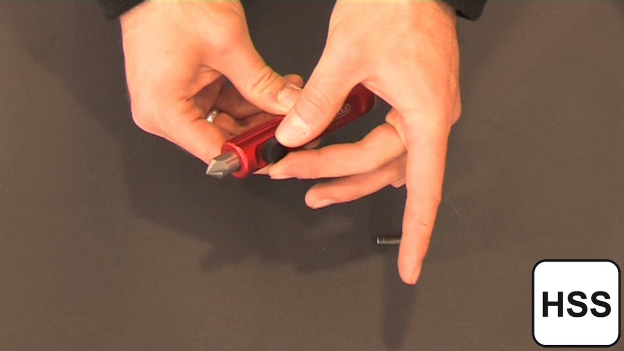Anwendungsvideo Innen- und Außen-Rohrentgrater KS Tools 105.3015 - YouTube