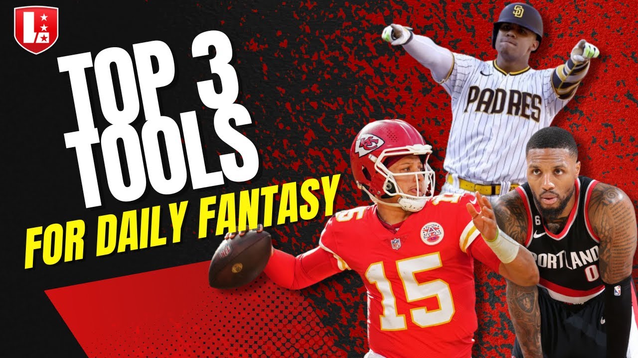 Top 3 DAILY FANTASY TOOLS you MUST USE to WIN $$$ | DFS Strategy & Tips ...