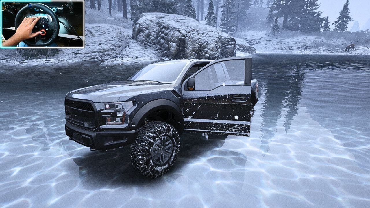 GTA V - Realistic Snow Weather & Dense Forest Offroading - Ford Raptor ...