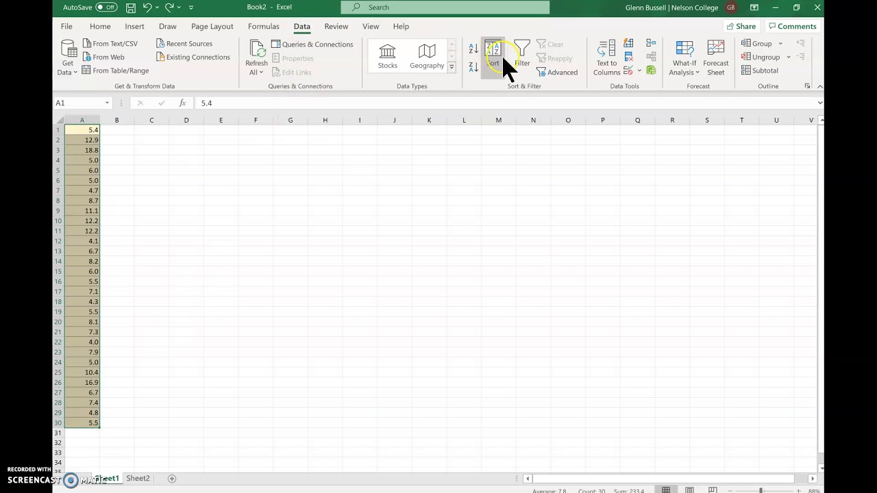 How To Rank Numbers On Excel YouTube How To Rank Numbers On Excel YouTube