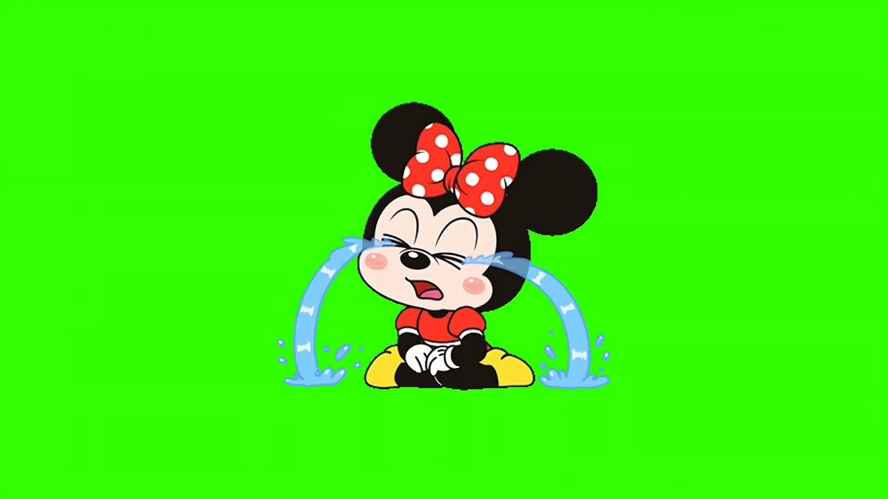 Minnie Mouse Green SCREEN (COPYRIGHT FREE) #greenscreen #chromakey ...