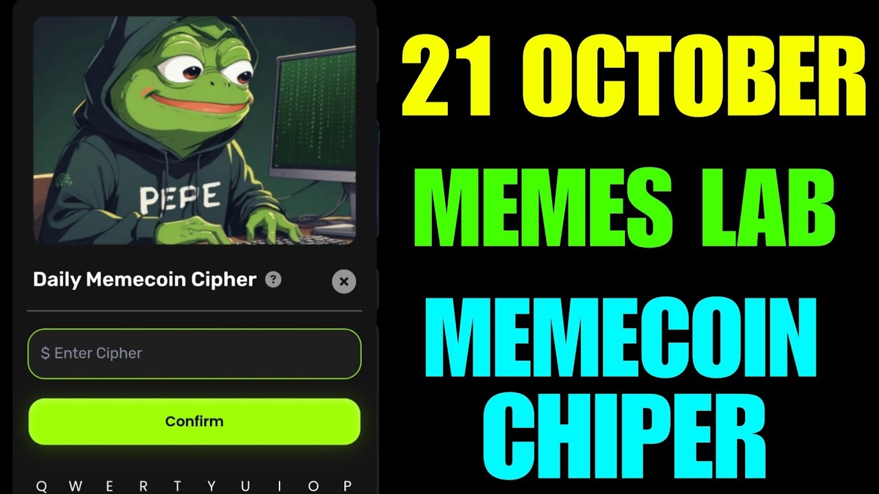 21 October Memes Lab Bot Daily Cipher Code | Memes Lab Cipher Code| Memelab Daily Cipher ...