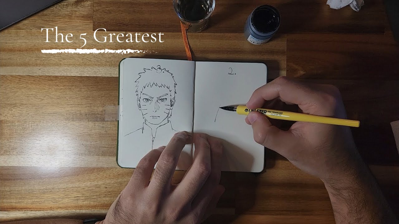 Drawing the 5 Greatest Anime Characters can be very Relaxing - YouTube