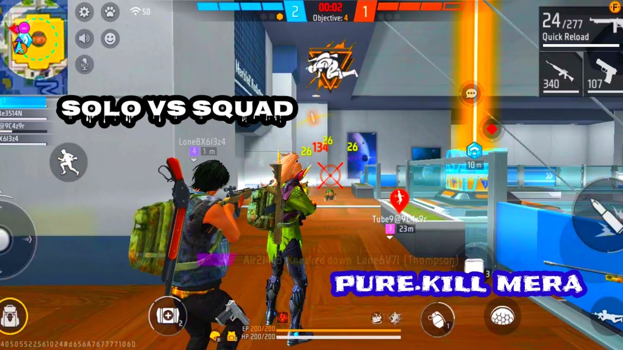 Video Of Free Fire | Solo Vs Squad Fortnite | Free Fire Gameplay - YouTube