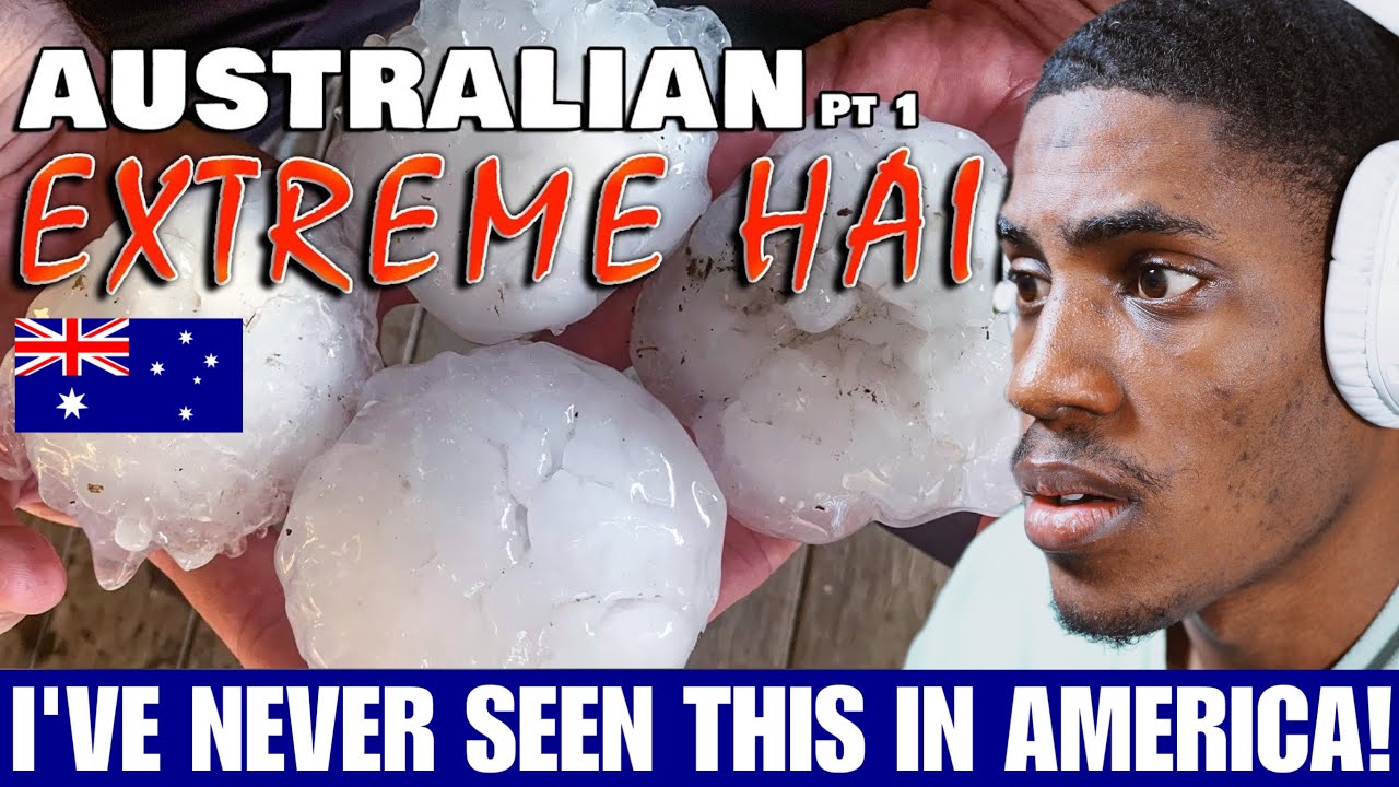 American Reacts to Extreme Australian Hail Storm - YouTube
