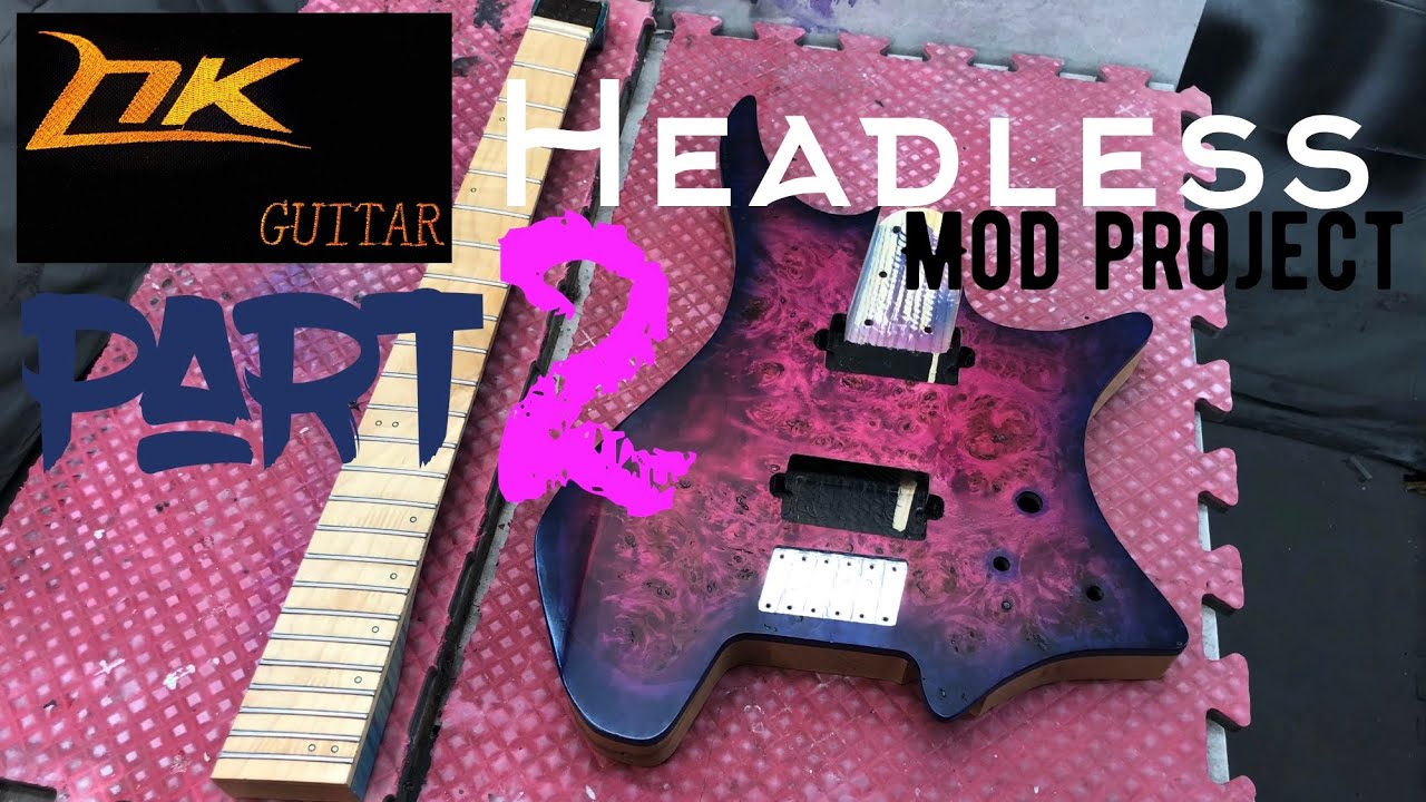 NK Headless guitar / themed mod project part 2 - sanding/sandblasting ...