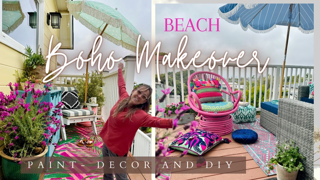 Bohemian Cottage Makeover, Patio Decorating & DIY decor galore! - YouTube