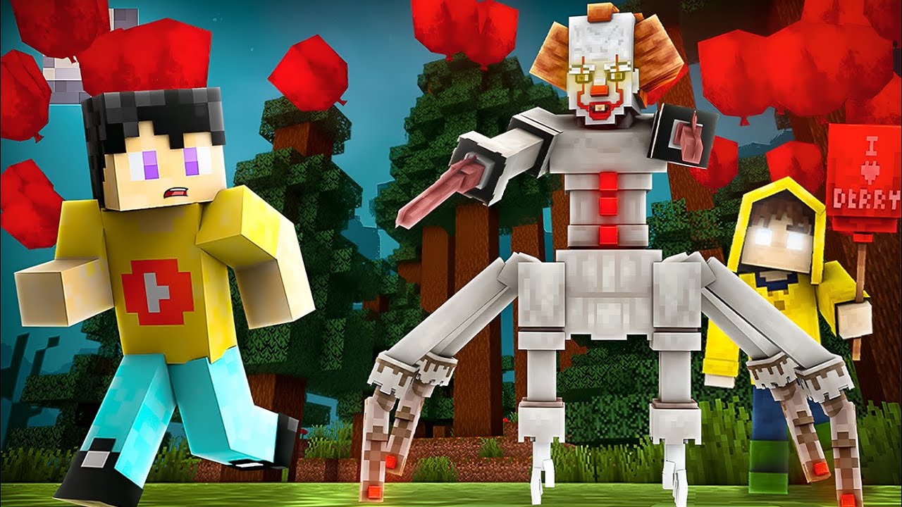 I Survived IT the Clown in Minecraft - YouTube