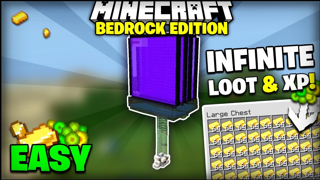 1.18 EASY GOLD & XP FARM TUTORIAL IN MINECRAFT BEDROCK - YouTube