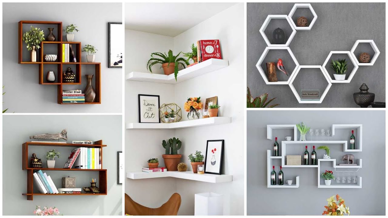 Top 100 Modern corner wall shelves design /Home wall decoration ideas ...