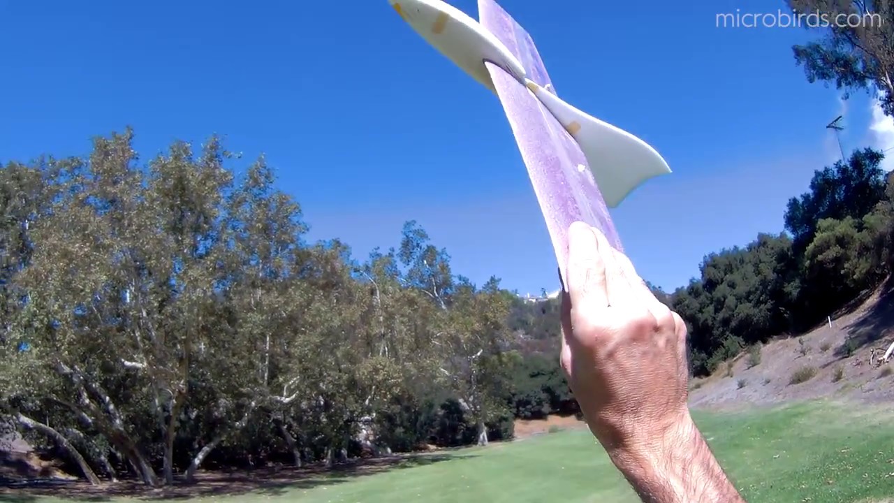 Micro FireFly SAL Side Arm Launch Plank RC Glider - YouTube