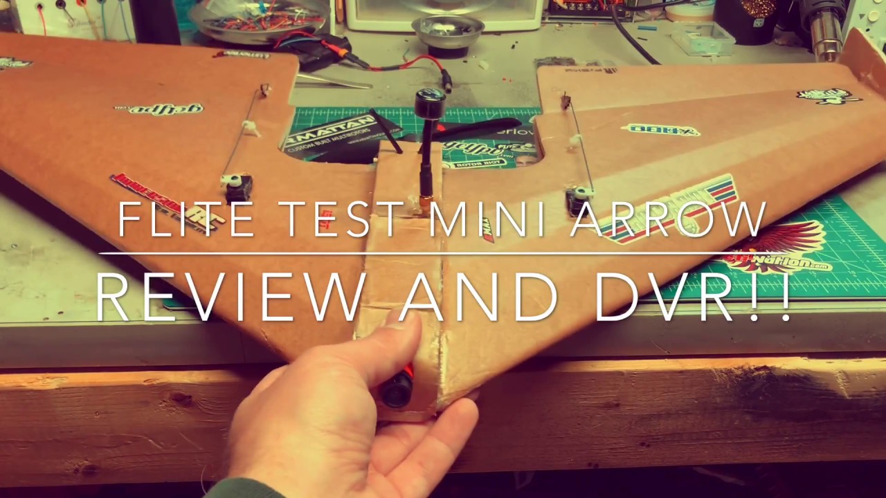 My First Recorded Flying Wing Flight!! ( Flite Test Mini Arrow) - YouTube