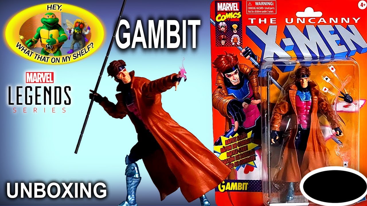 Unboxing Marvel Legends Gambit - Oct 12th 2022 - Hasbro X-Men Comic ...