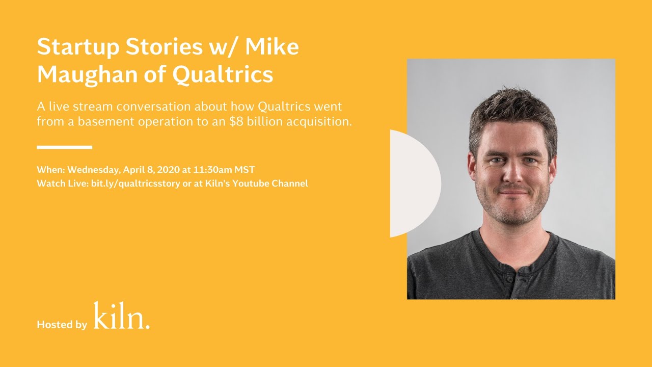 Live: Startup Stories w/ Mike Maughan of Qualtrics - YouTube