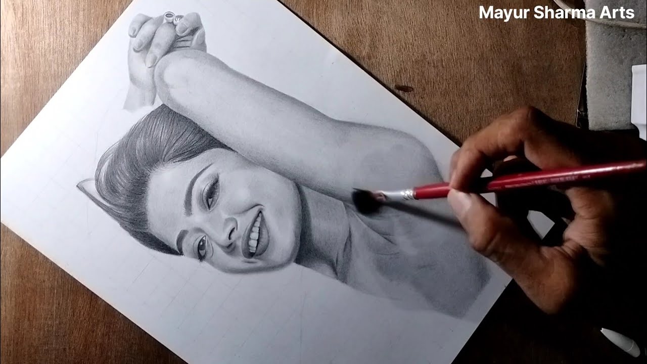 Rashmika Mandana #2 || Body shading || Mayur Sharma Arts || - YouTube