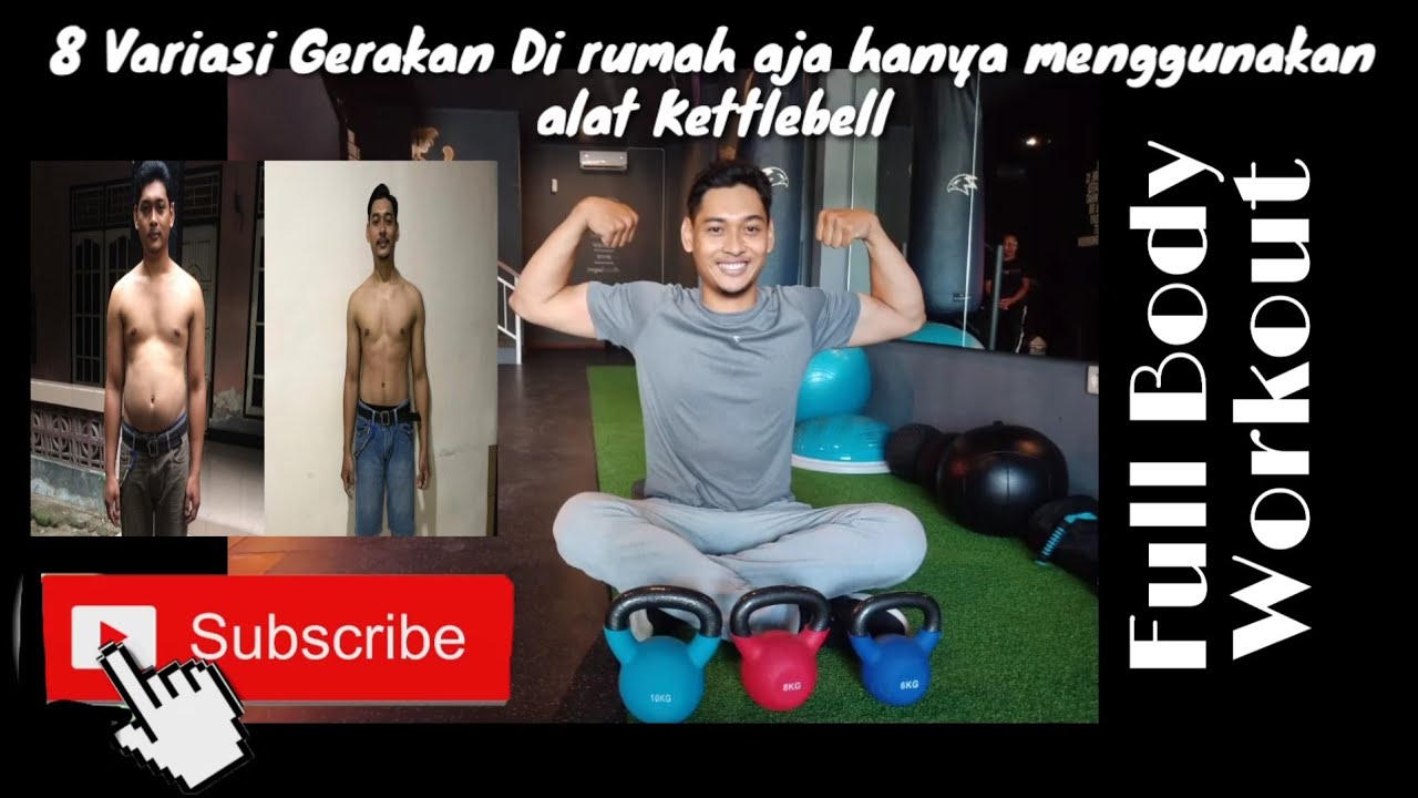 Cara membentuk badan dengan 1 buah alat (Kettlebell) #dirumahaja - YouTube