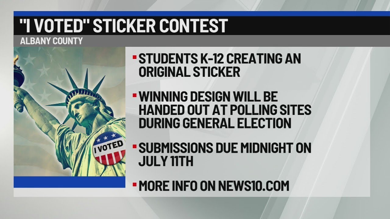 'I Voted' sticker contest - YouTube