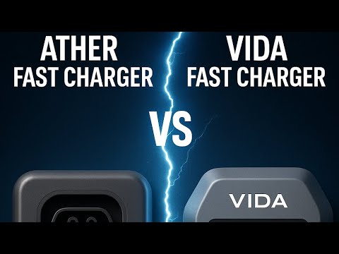 Ather Fast Charger vs Vida Fast Charger | Speed Test Comparison - YouTube
