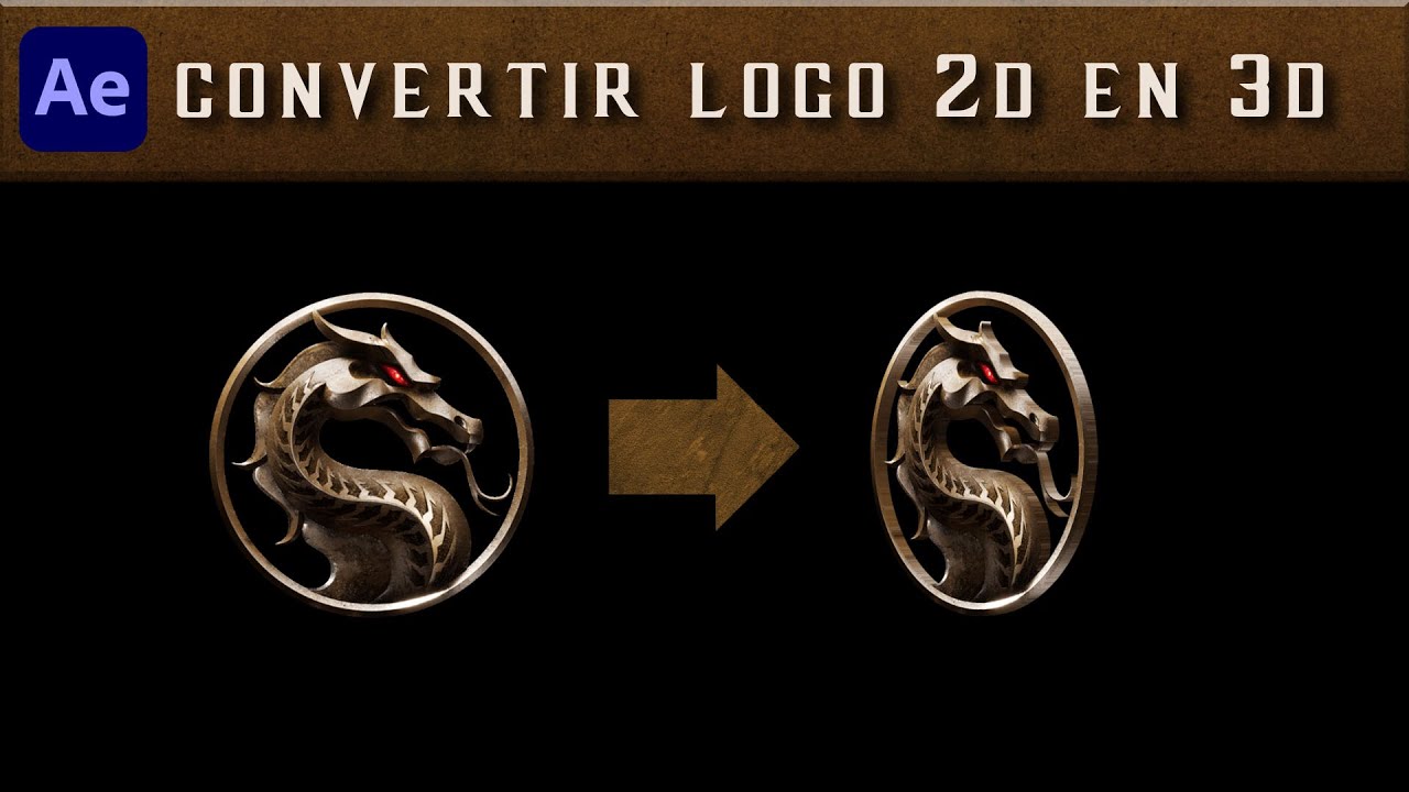 Como convertir un logo 2D en 3D en After Effects y Crear Animación ...