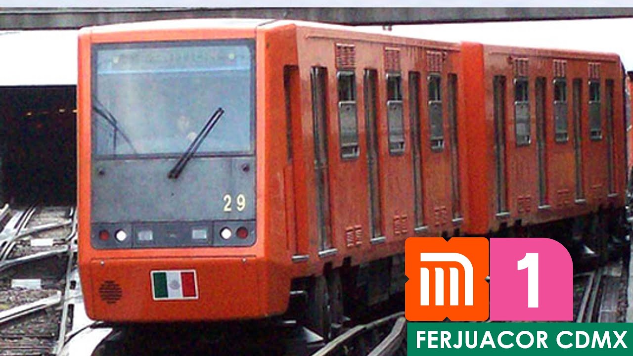 Trenes MP-68 CAF en la Línea 1 del Metro CDMX - YouTube