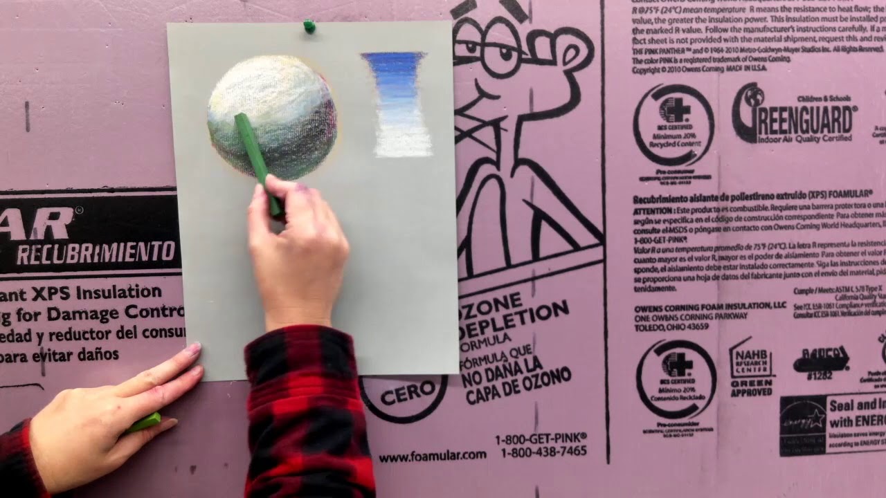 Blending with chalk pastel - YouTube