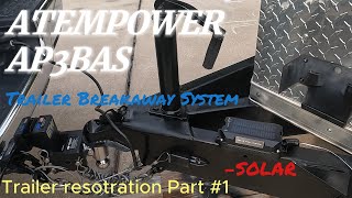 Atem Power Solar Trailer Break Away System Kit With Lifepo4 Battery ...