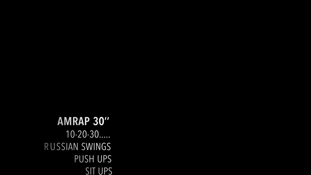 AMRAP 30’’, Russian Swings, Push Ups,Sit Ups, MOTIVATION - YouTube